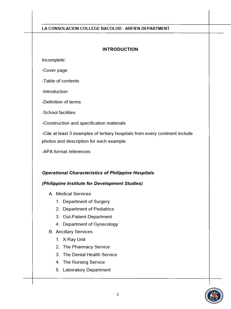 Understanding Tertiary Hospitals in the Philippines | PDF | Hospital ...