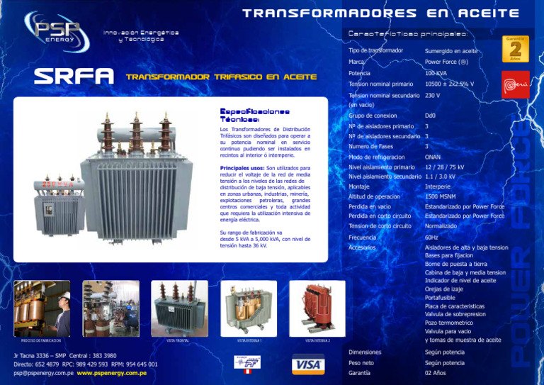 SRFA | PDF | Transformador | Energia electrica