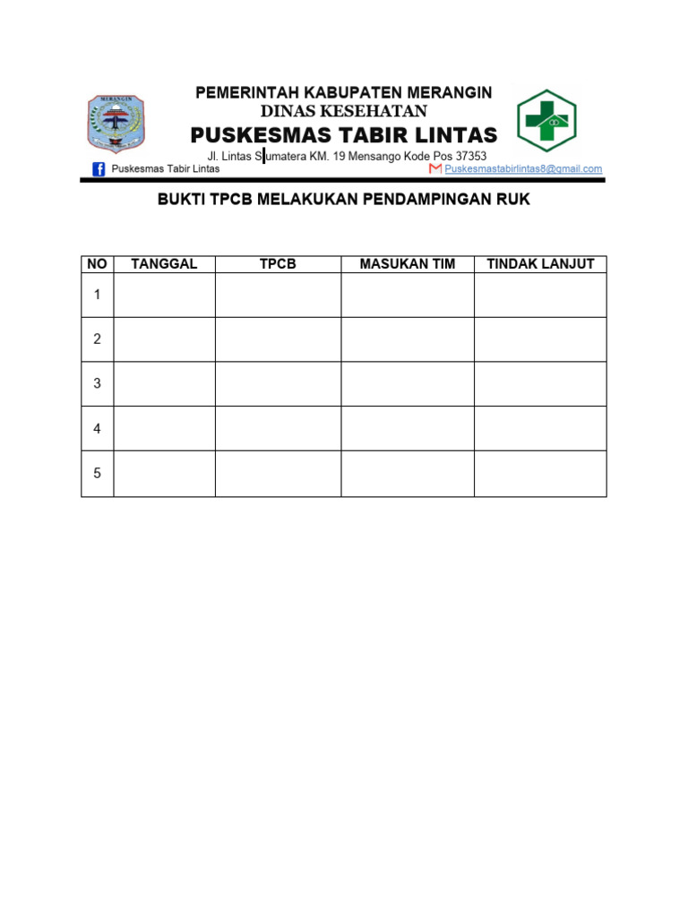 Bukti TPCB Melakukan Pendampingan Ruk | PDF