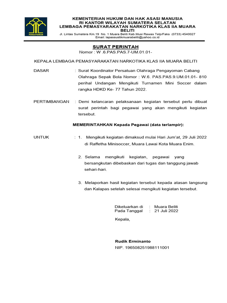 Surat Perintah | PDF