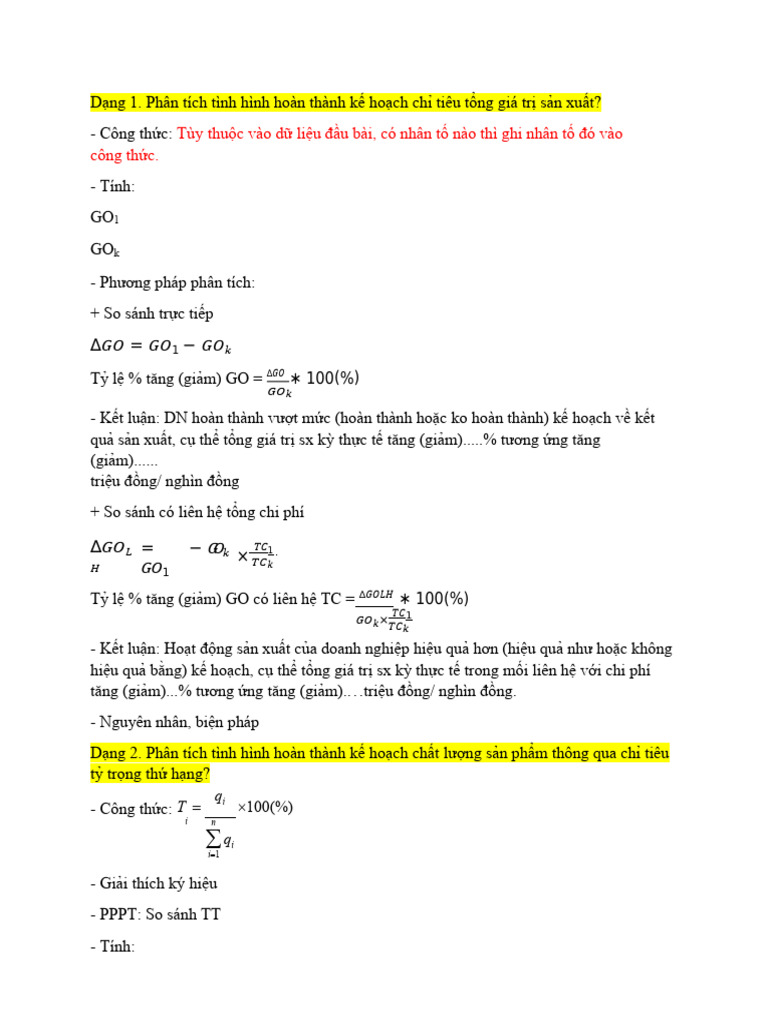 ôn tập PTHDKD | PDF