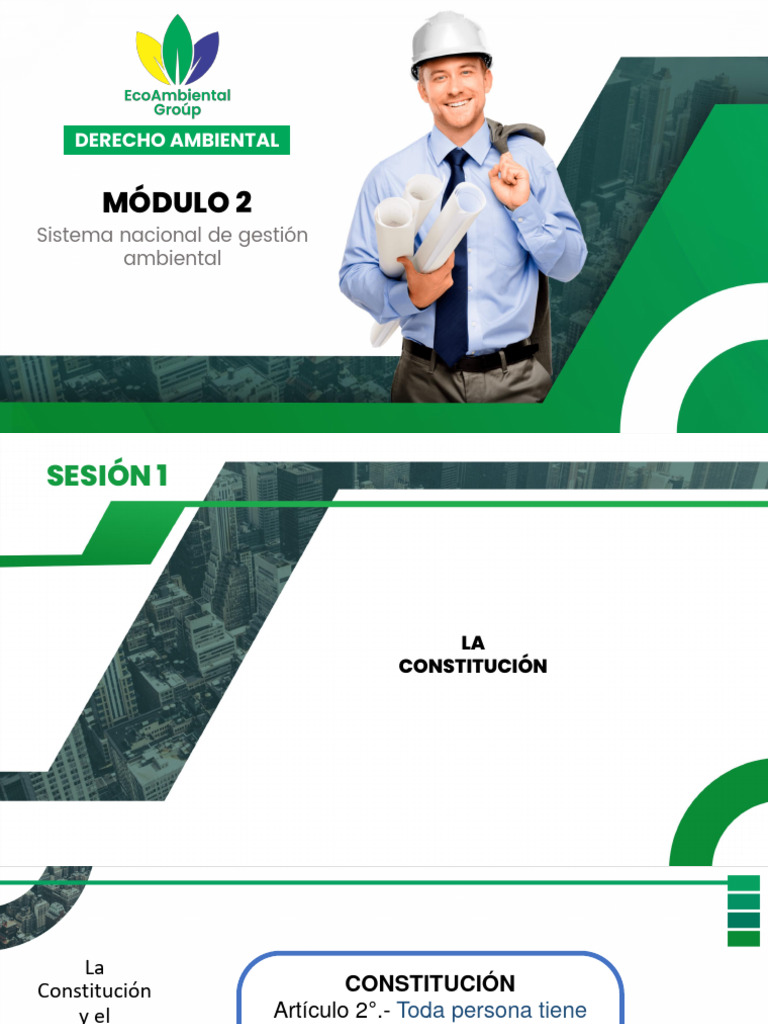Modulo 2 - Derecho Ambiental | PDF | Entorno natural | Sustentabilidad