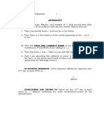 Affidavit - Discrepancy Sex - Gender | PDF