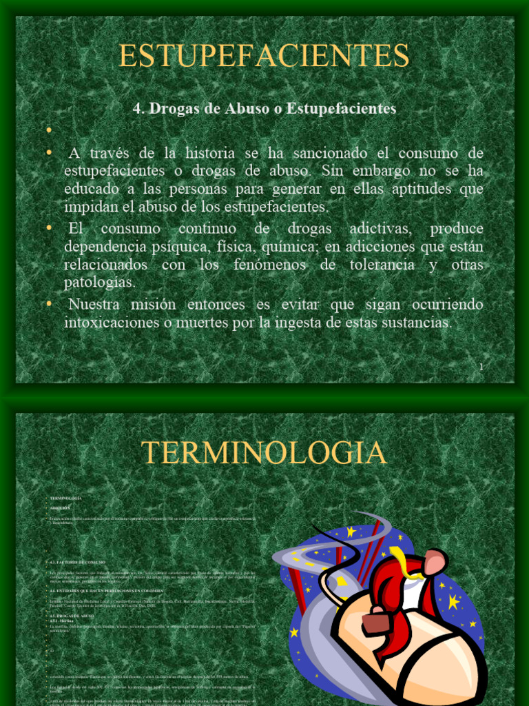 ESTUPEFACIENTES | PDF | Drogas | La dependencia de sustancias