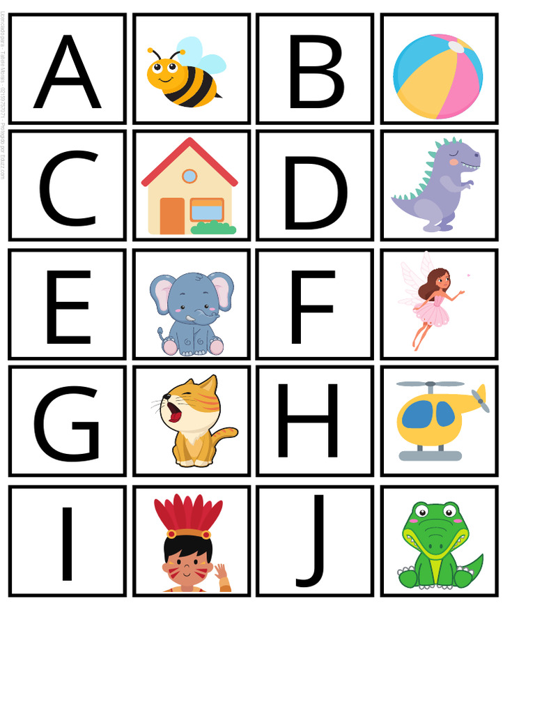 Jogo Da Memoria Do Alfabeto | PDF