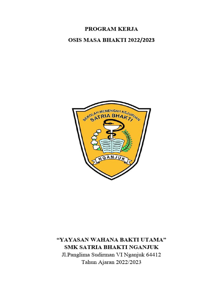 Program Kerja Osis 2022 | PDF