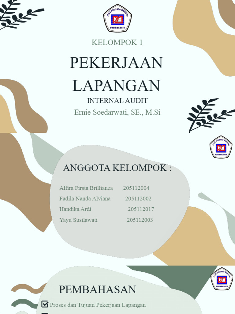 Kel1 - Pekerjaan Lapangan | PDF