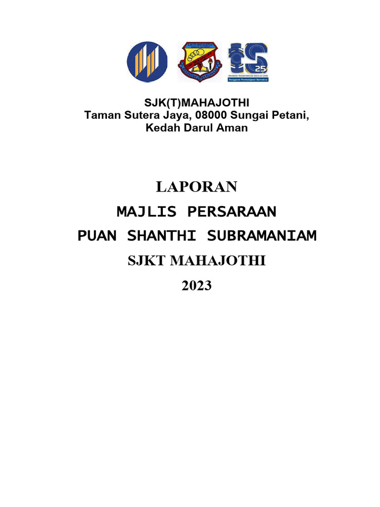 Laporan Majlis Persaraan Pn.S.Shanthi 2023 | PDF