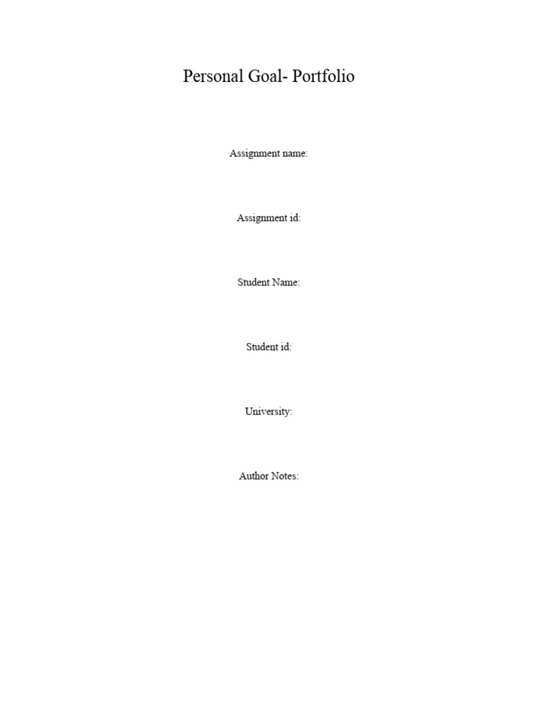 Personal Goal - Portfolio | PDF | Dynamic Programming | Algorithms