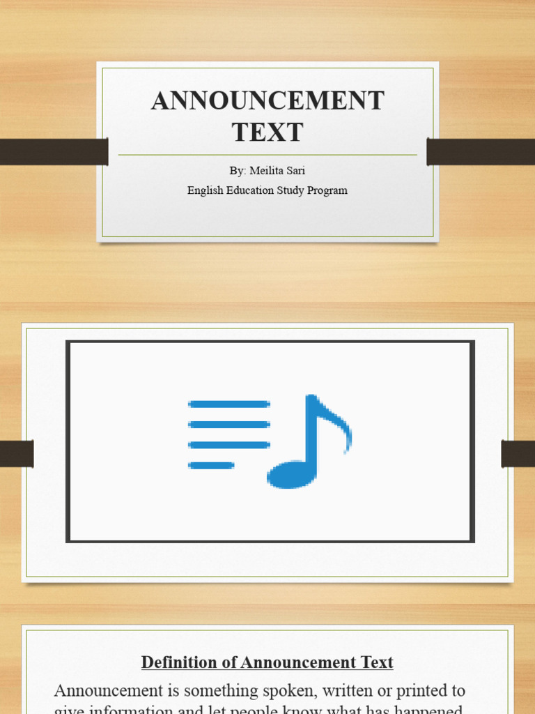 Understanding Announcement Texts | PDF | Human Communication | Linguistics