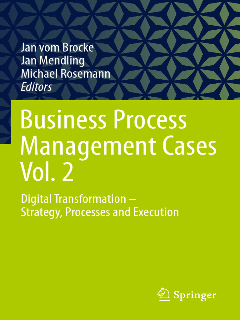 Business Process Management Cases Vol. 2 | PDF