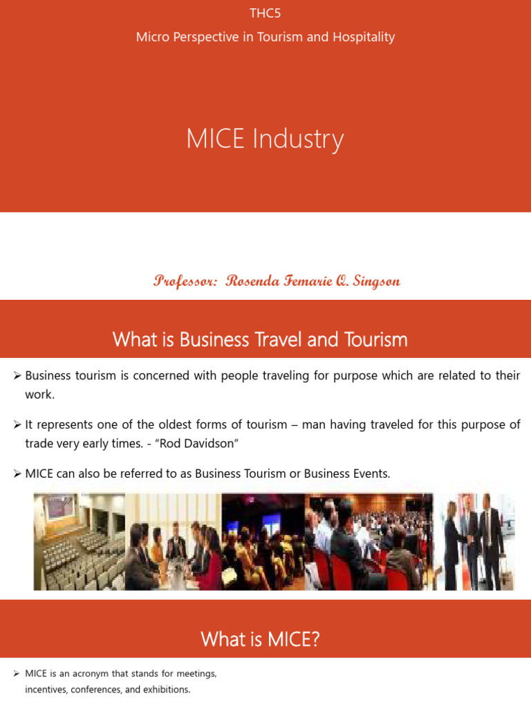 Module 5 MICE Industry | Download Free PDF | Tourism | Incentive