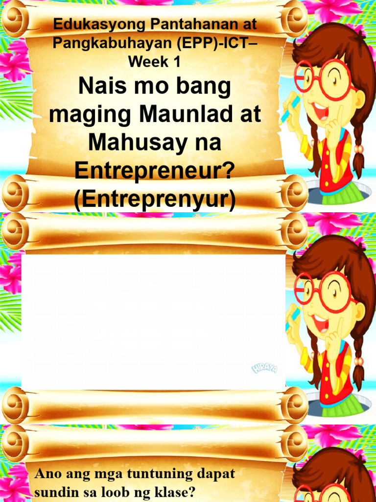 EPP ICT Entrep Q1 Week 1 | PDF