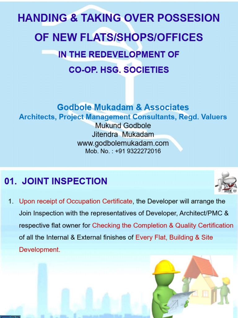 Possession Process for Redeveloped Flats | PDF | Firefighting | Elevator