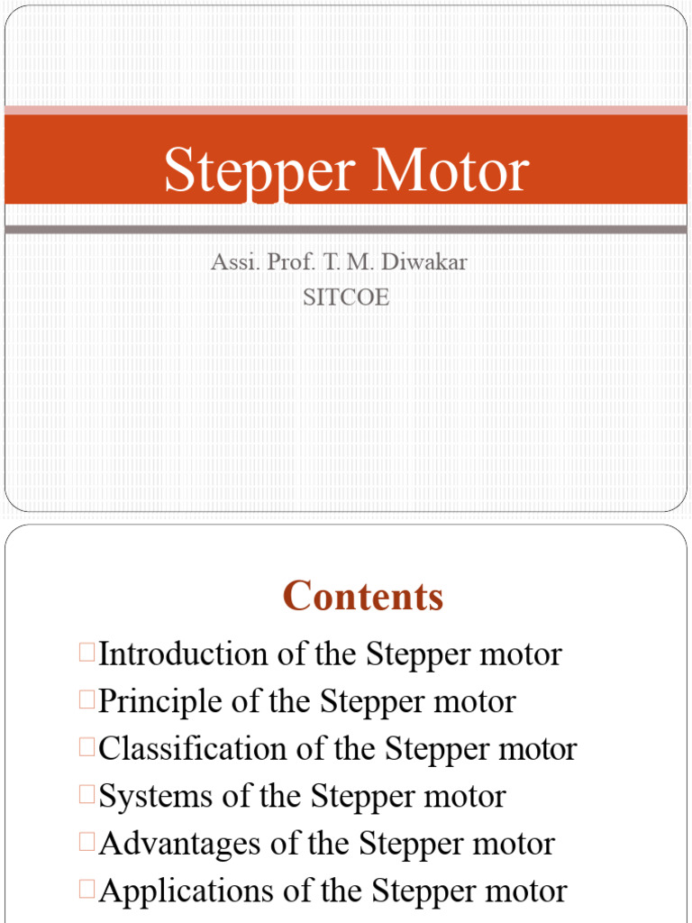 Steppermotor Lecture 17 | PDF | Electric Motor | Magnetic Devices