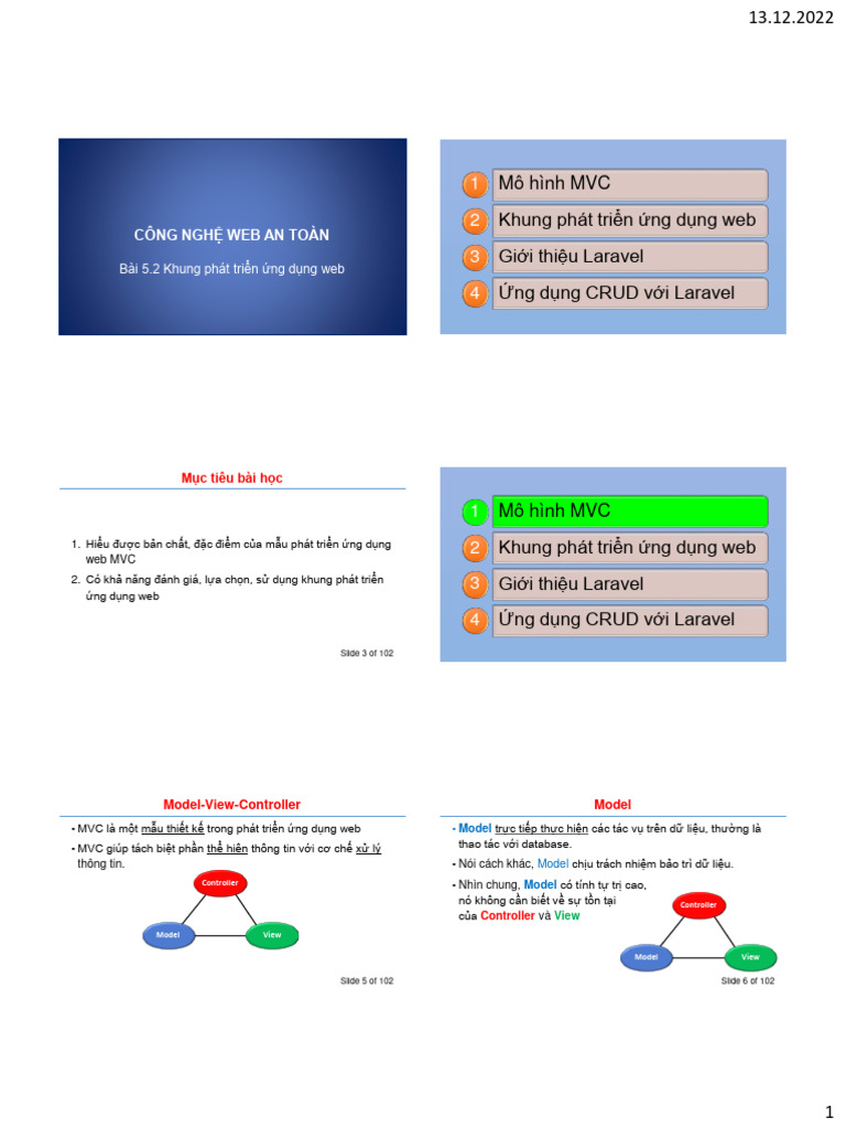 Bài 5 2. Khung phát triển ứng dụng web | PDF