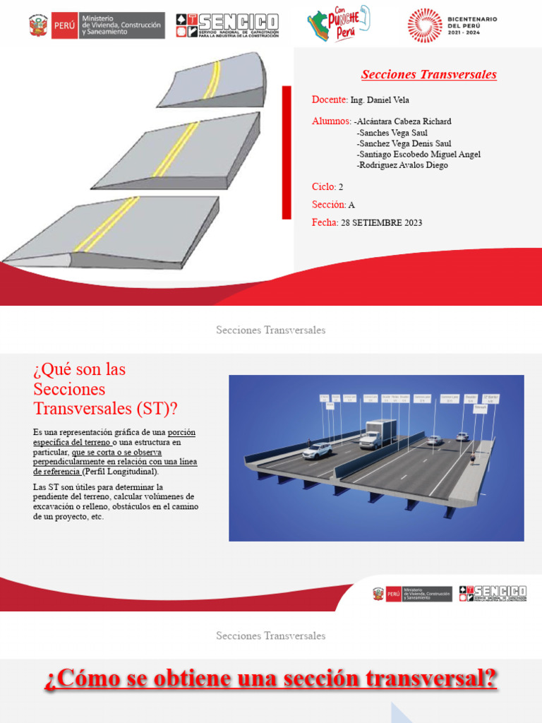 Exposición de Secciones Transversales | PDF