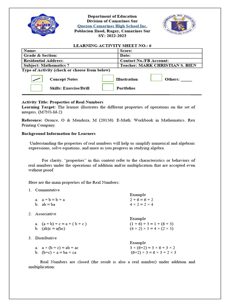 Math - Mark Final 7 | PDF | Multiplication | Numbers