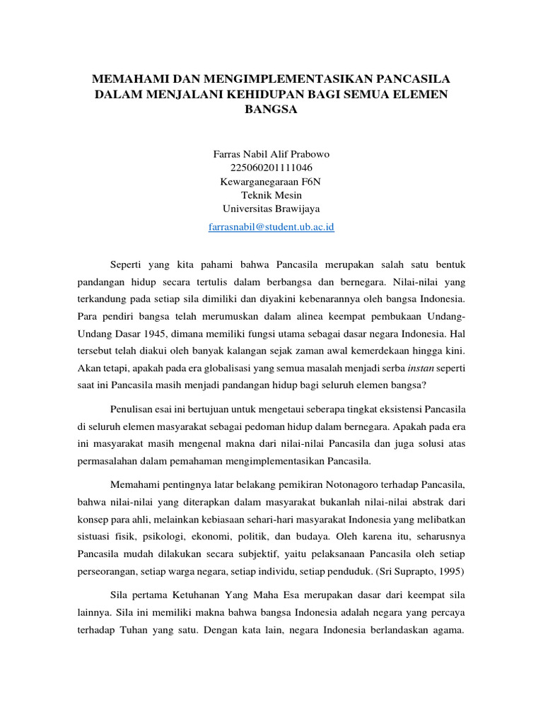 Esai Farras Nabil Alif Prabowo - 225060201111046 | PDF
