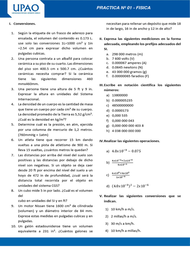Practica 1 - Magnitudes Fisicas | PDF | Volumen | Galón