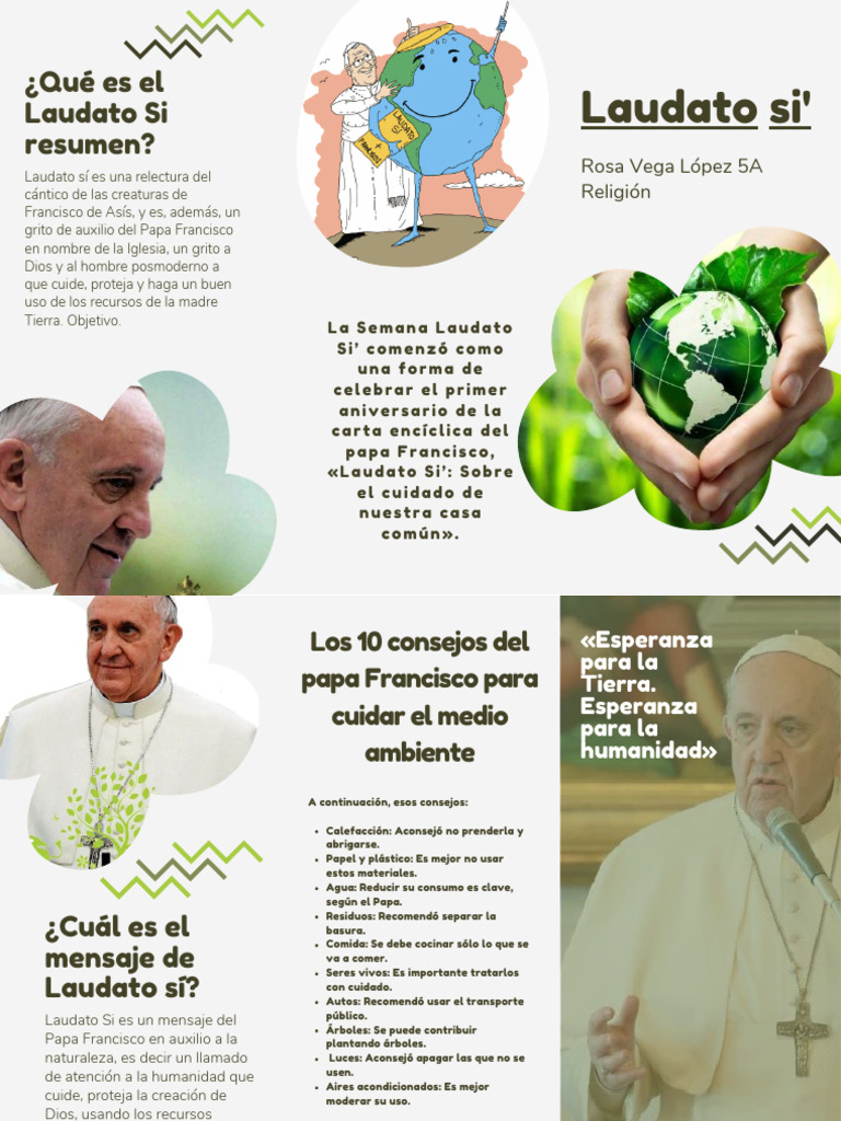 Consejos de Laudato Si para el Medio Ambiente | PDF | Residuos | Naturaleza