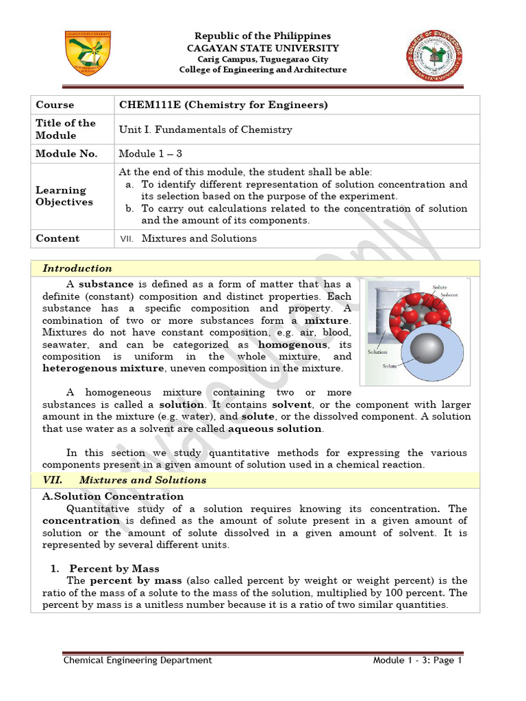 Lesson 3 - Mixtures and Solutions | PDF | Mixture | Concentration