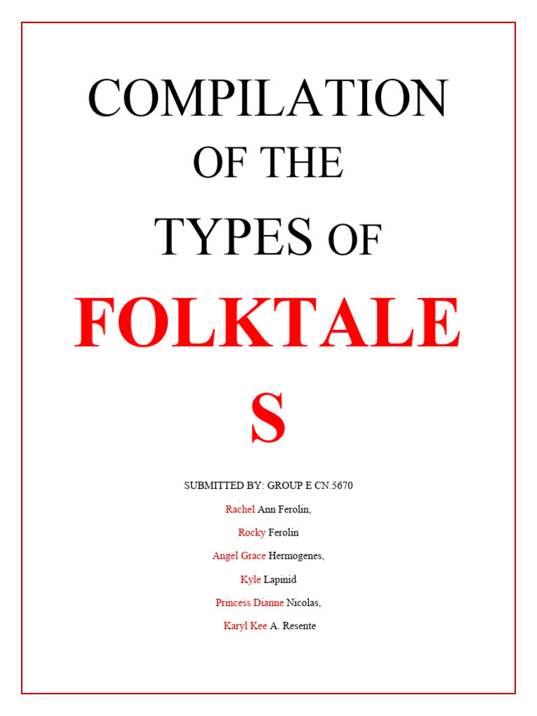 Types of Folktales Compilation | PDF | Horus | Dorothy Gale