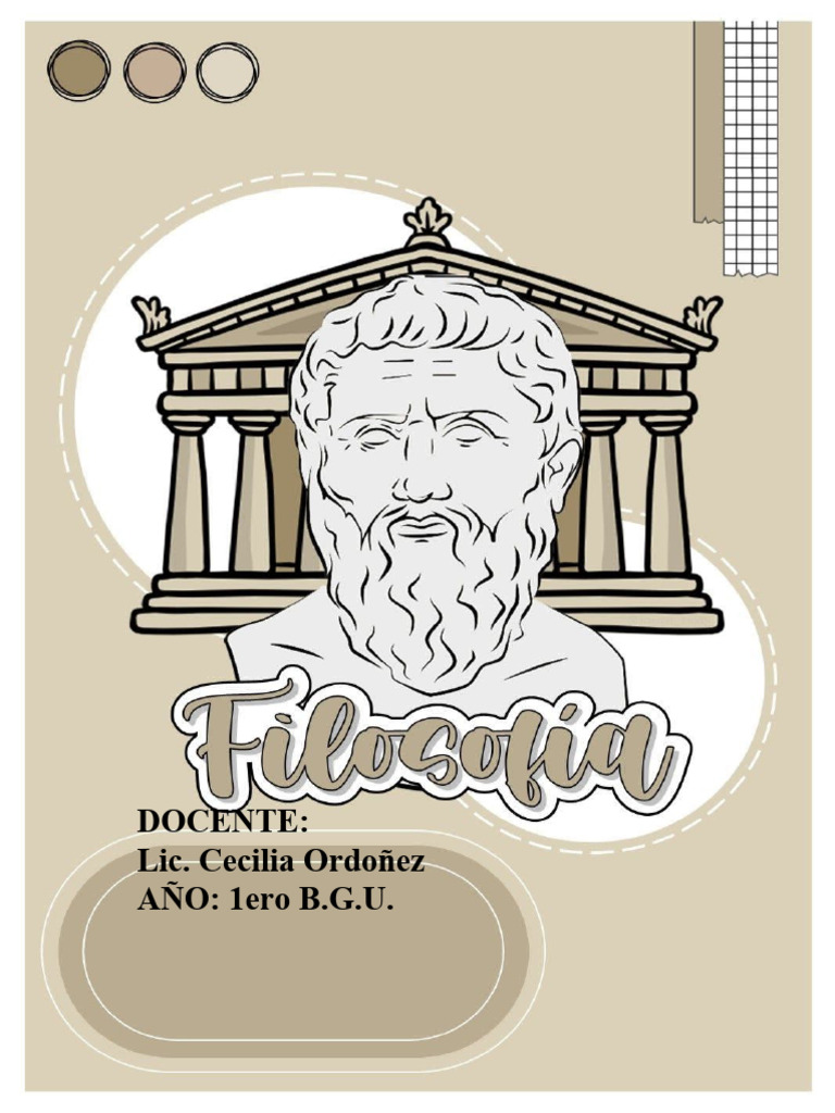 Adaptación 1ero Bgu Filosofía Diagnosticas | PDF | Platón | Aristóteles