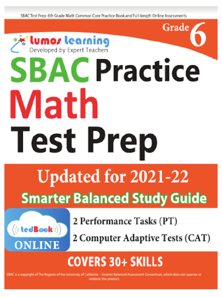 SBAC Grade 6 Math | PDF | Ratio | Equations