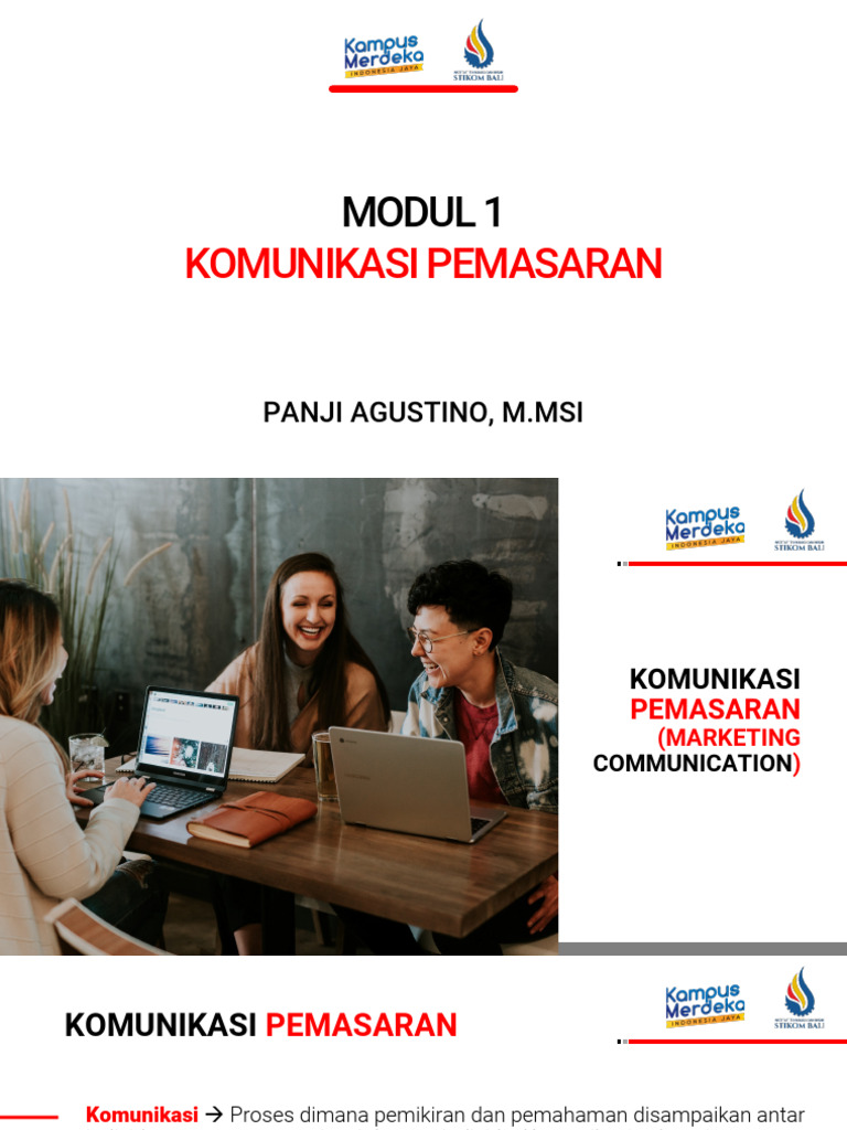 Modul 1 - Komunikasi Pemasaran | PDF