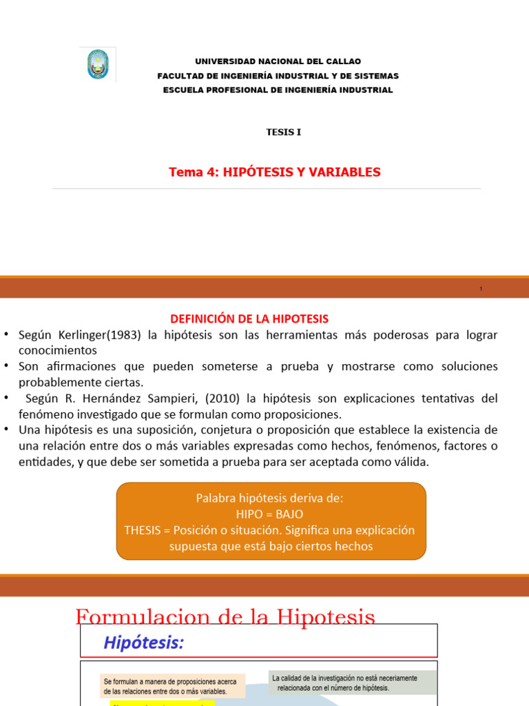 Capitulo IV HIPOTESIS Y VARIABLES | PDF | Hipótesis | Razonamiento ...