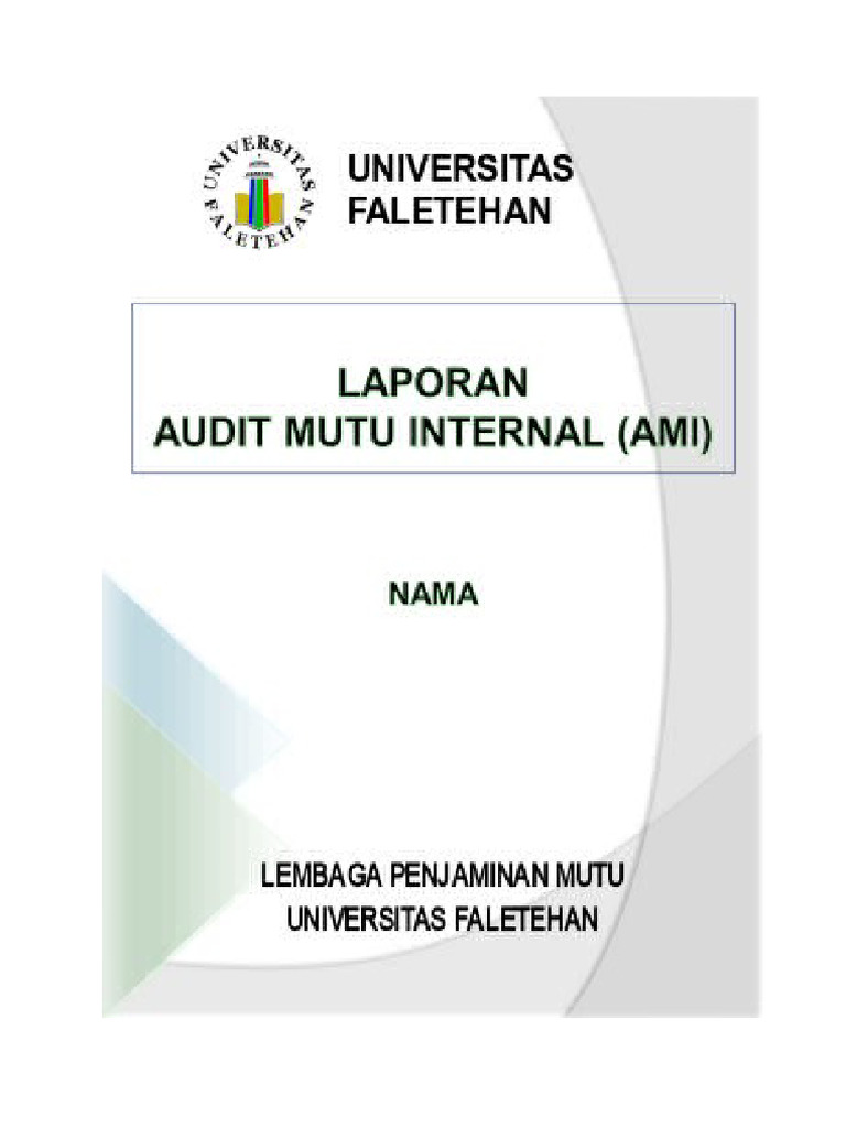 Laporan Audit Mutu Internal | PDF | Bisnis | Teknologi & Rekayasa