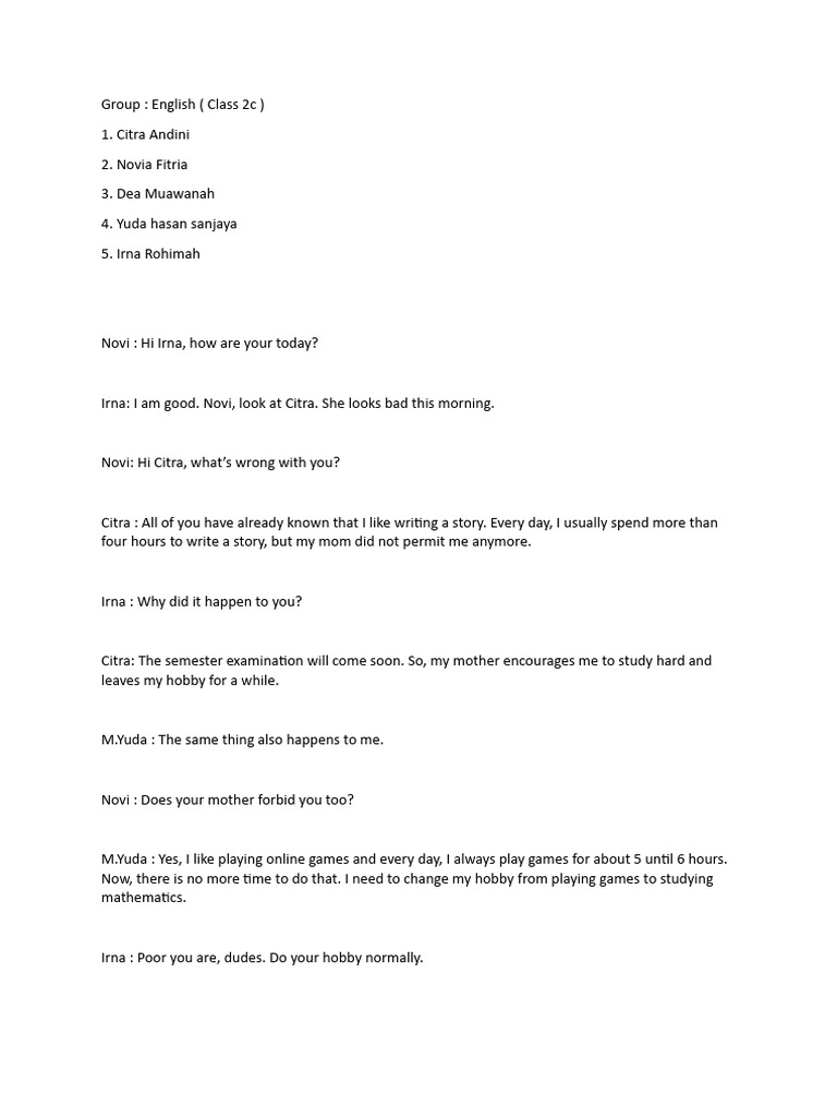 Dialog English 5 Orang Pdf Language Arts Discipline Lifestyle