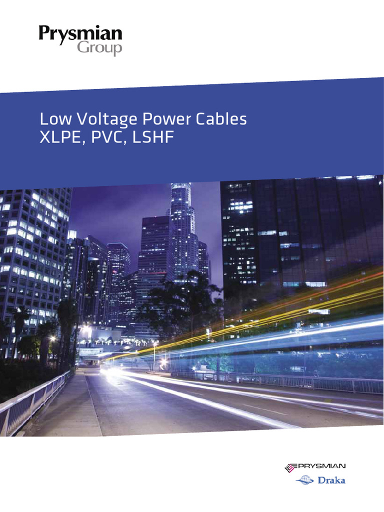 Prysmian Low Voltage Cable Catalogue | PDF | Electrical Wiring ...