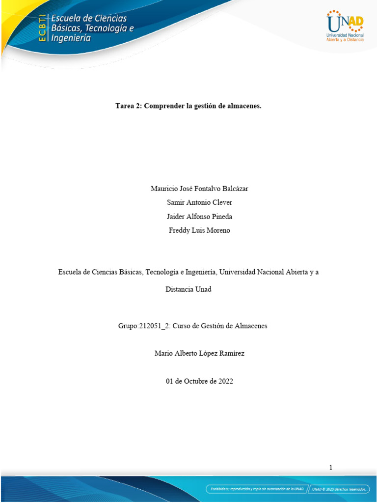 G - Alm - Tarea 2 - Grupo - 212051 - 2 | PDF | Logística | Negocios ... G - Alm - Tarea 2 - Grupo - 212051 - 2 | PDF | Logística | Negocios ...
