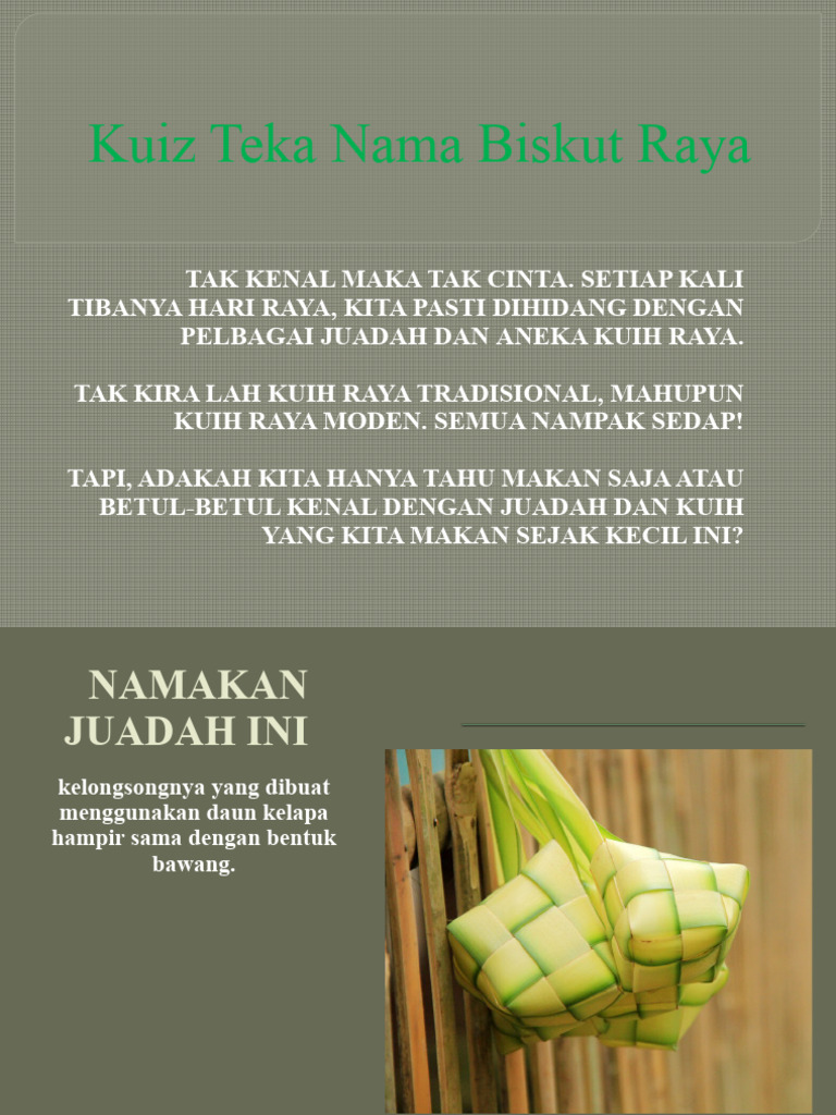Kuiz Teka Nama Biskut Raya2023 | PDF