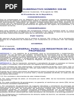 Tabla de Pagos de Aranceles de Registro de CNR RPRH | PDF | Hipoteca ...