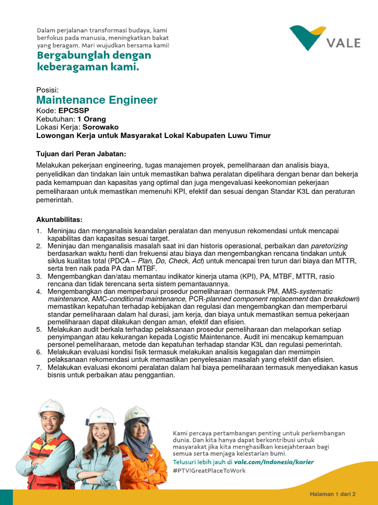 20220519-ExternalLocal Maintenance Engineer | PDF