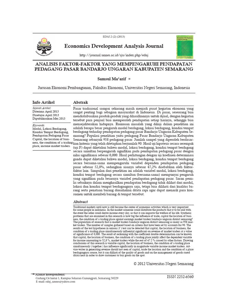 Analisis Faktor Faktor Yang Mempengaruhi | PDF
