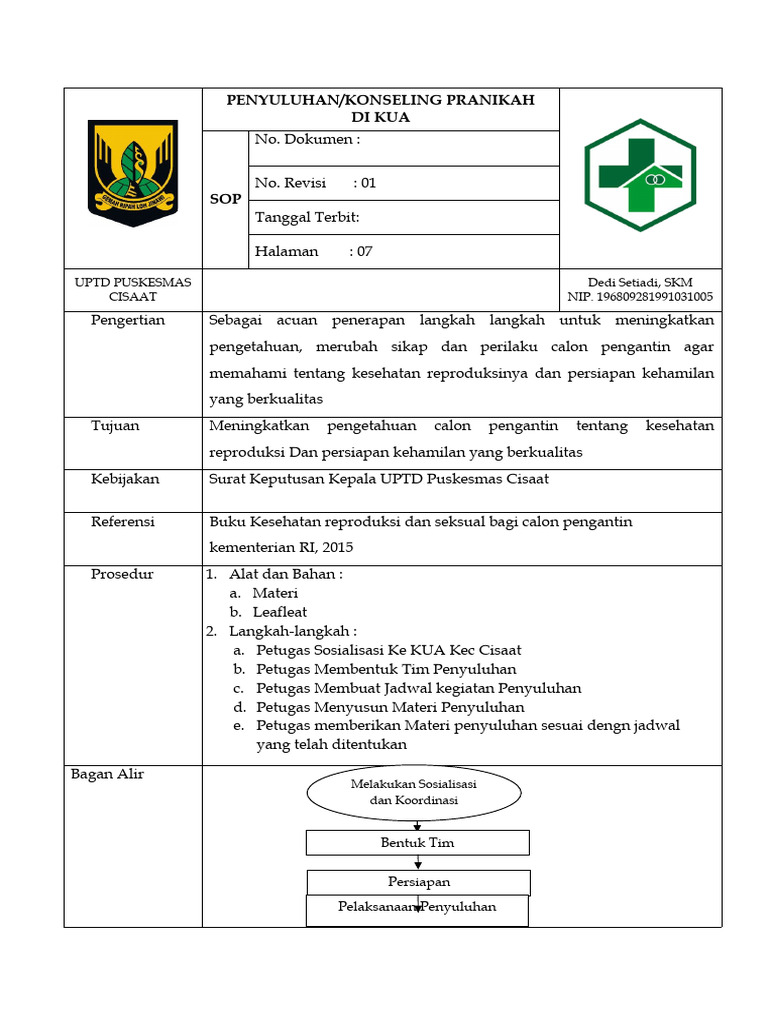 4 Sop Penyuluhan Bimwin Di Kua | PDF