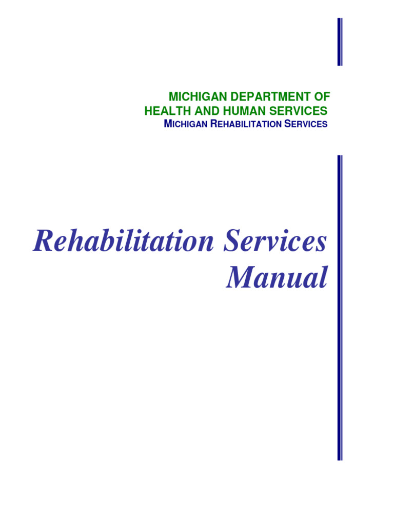 MRS Rehabilitation Services Manual | PDF | School Counselor | Employment