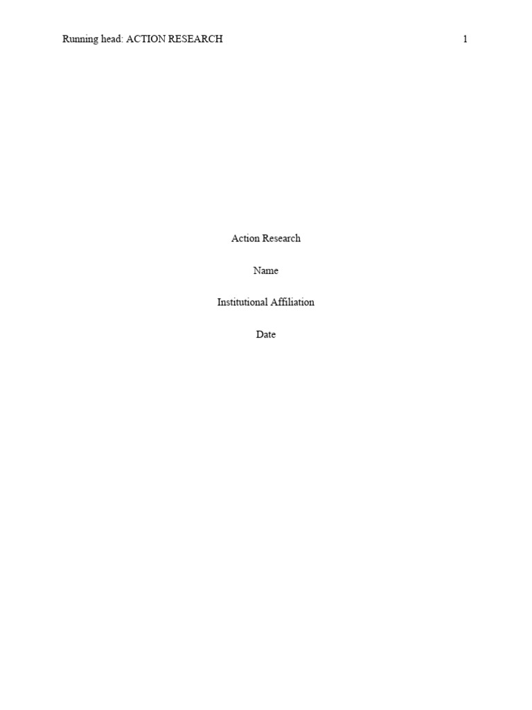 Action - Research - Final Paper (REVISED) - 100 | PDF | Learning | Action Research