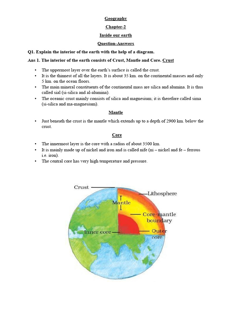 Inside Our Earth | PDF | Rock (Geology) | Igneous Rock