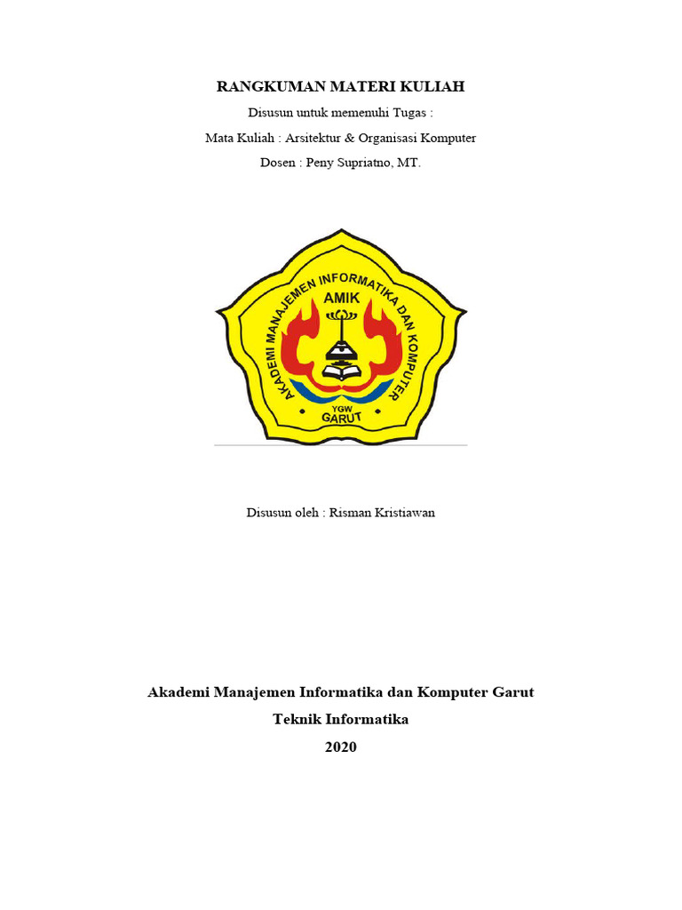 Rangkuman Materi Kuliah | PDF
