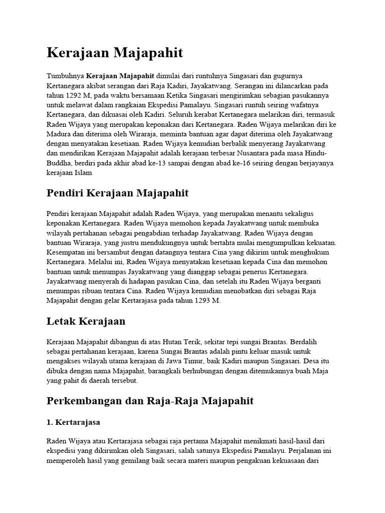 TUGAS YUDI Kerajaan Majapahit | PDF