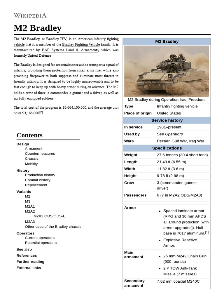 M2 Bradley | PDF