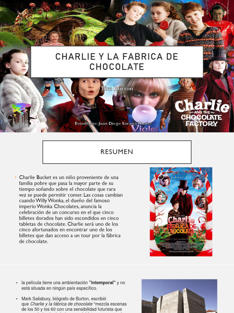 Personajes de Charlie y la Fábrica de Chocolate | PDF