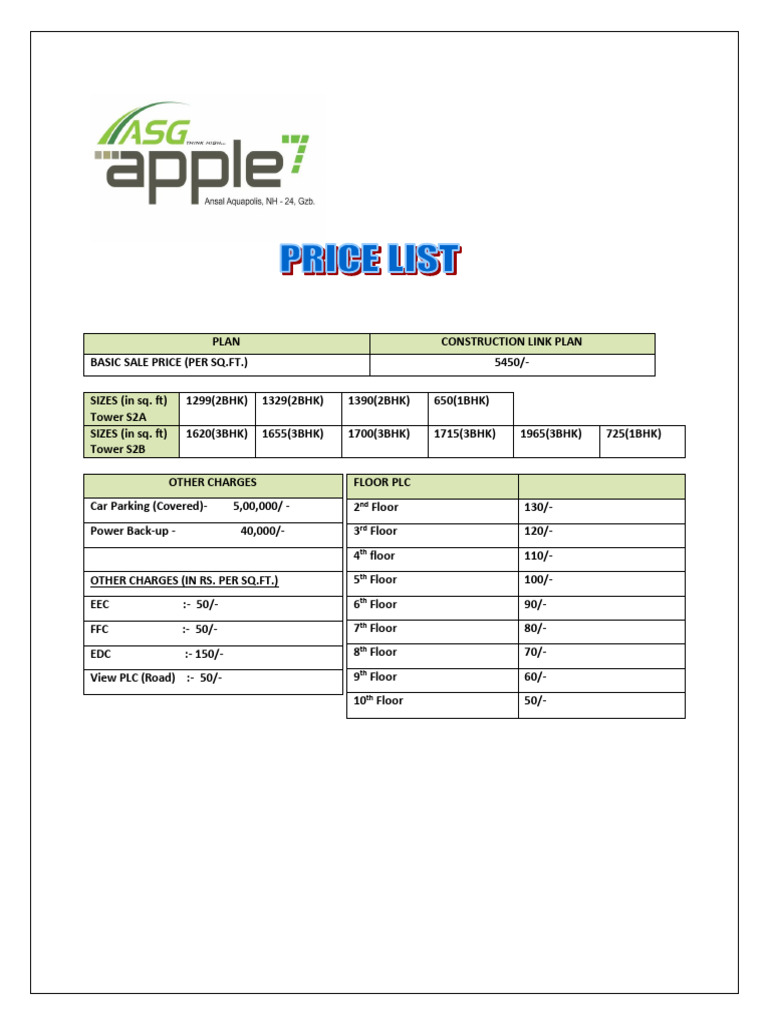 Price List 5450 | PDF | Payments | Taxes