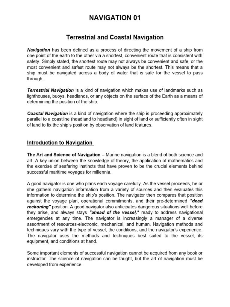 Navigation 01 | PDF | Latitude | Navigation