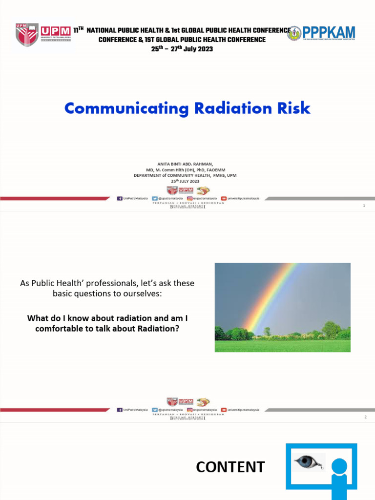 Communicating Radiation Risk | PDF | Ionizing Radiation | Communication